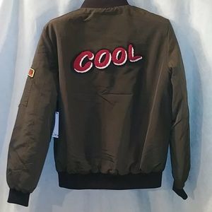 Dex | Jackets & Coats | Dex Bomber Jacket With Patches | Poshmark